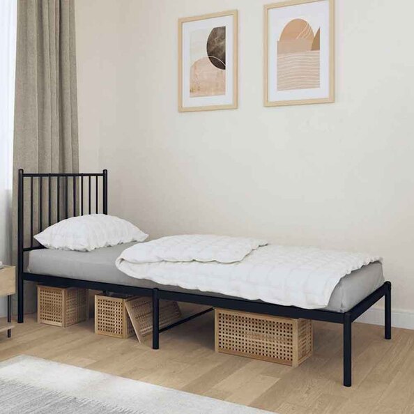 Dubuque Metal Small Double Bed - Black