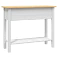 Croydon Wooden Console Table With 1 Shelf In White And Brown