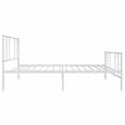 Devlin Metal Single Bed In White | Furniture in Fashion