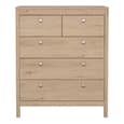 Macron Wooden Chest Of 5 Drawers In Oak