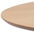 Riga Wooden Dining Table Round In Oak And Black | Furniture in Fashion