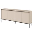 Trier Wooden Sideboard With 4 Doors In Beige