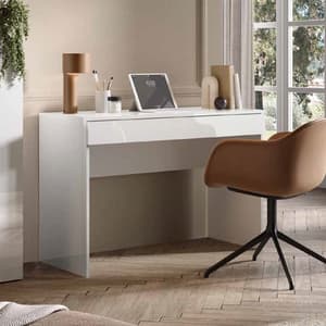 High Gloss Computer Desk Tables – Storage, White | Furniture in Fashion