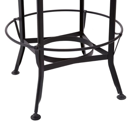 Ashbling Wooden Bar Table With Black Metal Frame In Natural | Furniture ...