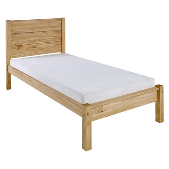 Brela Wooden Single Bed In Waxed Pine | Furniture in Fashion
