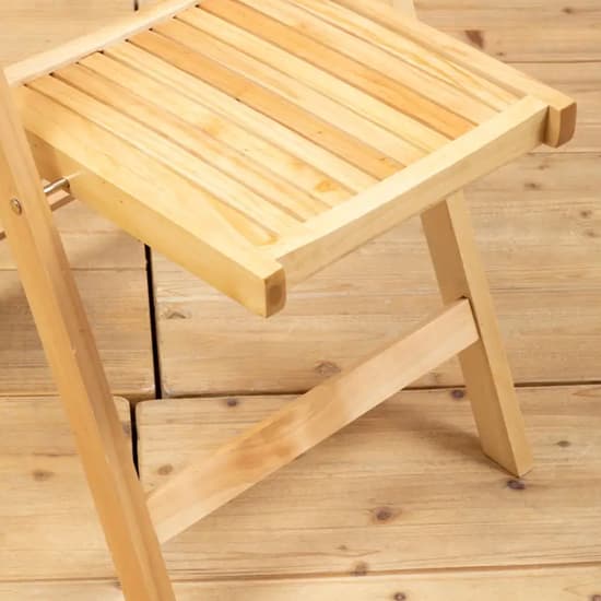 Baxter Outdoor Solid Wood Folding Chair In Natural | Furniture in Fashion