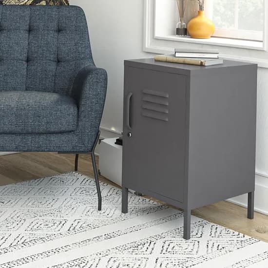 Berlin Metal Locker Storage Cabinet With 1 Door In Grey | Furniture in ...