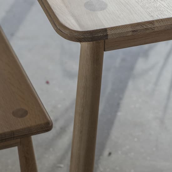 Burbank Rectangular Oak Wood Dining Table In Oak | Furniture in Fashion