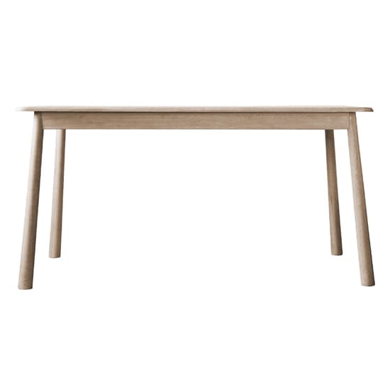 Burbank Rectangular Oak Wood Dining Table In Oak | Furniture in Fashion