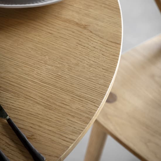 Cairo Wooden Dining Table Round In Natural | Furniture in Fashion