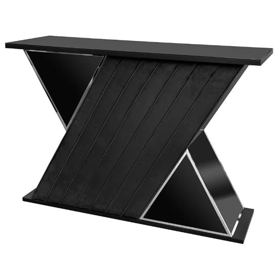 Camrose High Gloss Home Bar Unit With 3 Shelves In Black | Furniture in ...