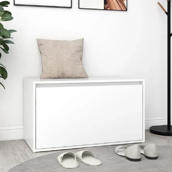 Florence Wooden Hallway Seating Bench In White | Furniture in Fashion