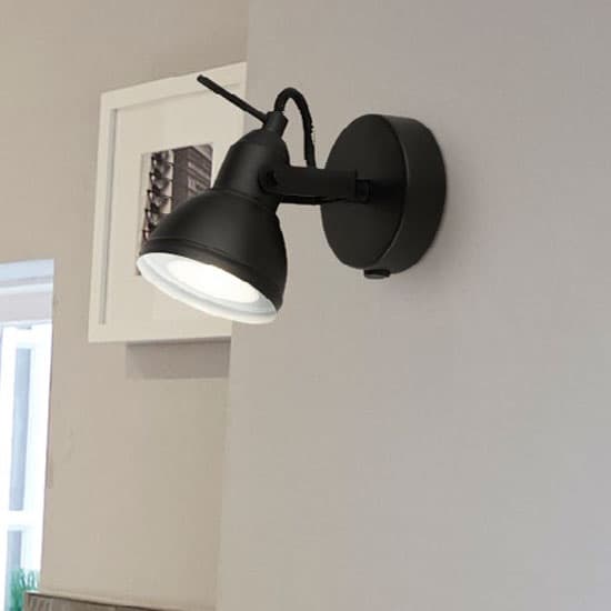 Focus 3 Spot Wall Light In Black | Furniture in Fashion