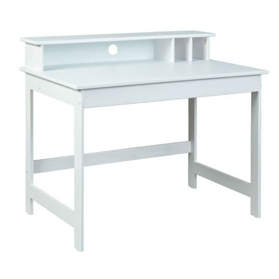 Hilda Wooden Childrens Writing Desk In White | Furniture in Fashion