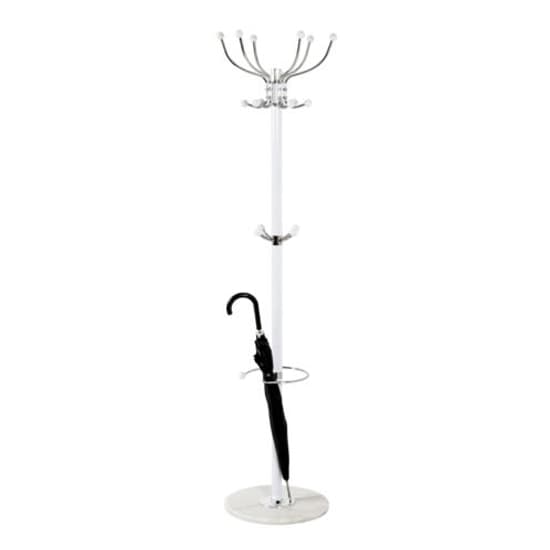 Ibiza Metal Coat Stand With Umbrella Holder In Chrome And Black ...