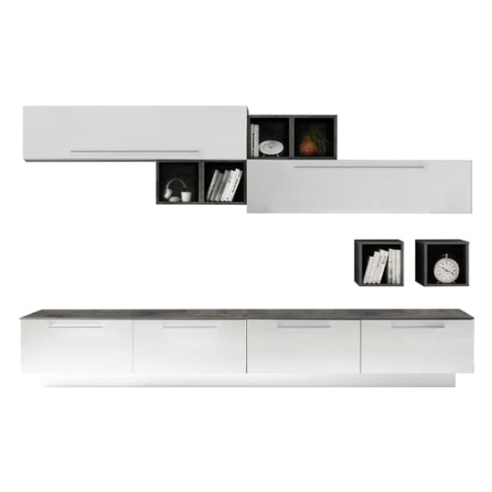 Infra Entertainment Unit In White High Gloss | Furniture in Fashion