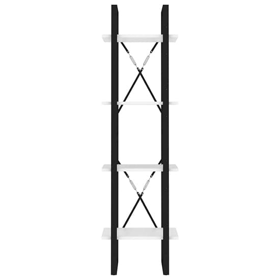 Kendria Wooden 4-Tier Bookshelf In White | Furniture in Fashion