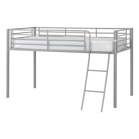 Kyoto Metal Mid Sleeper Bunk Bed In Silver | Furniture in Fashion