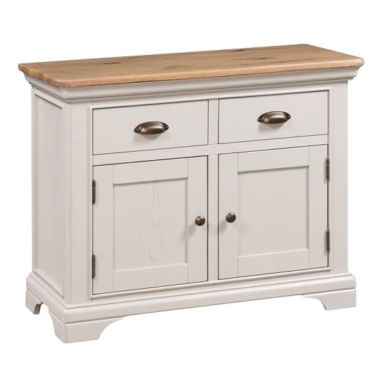Leanne Small Sideboard In Stone Washed White Finish | Furniture in Fashion