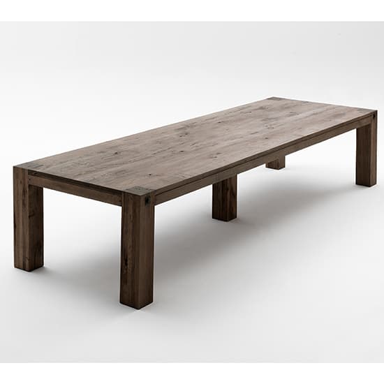 Leeds Extra Large Wooden Dining Table In Oak Weathered | Furniture in ...