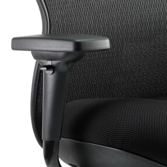 Stealth Shadow Ergo Headrest Office Chair In Black Airmesh Seat ...