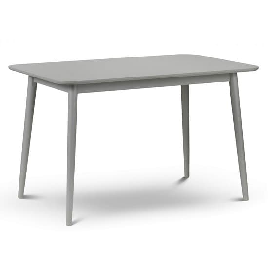 Takiko Wooden Dining Table Rectangular In Grey | Furniture in Fashion