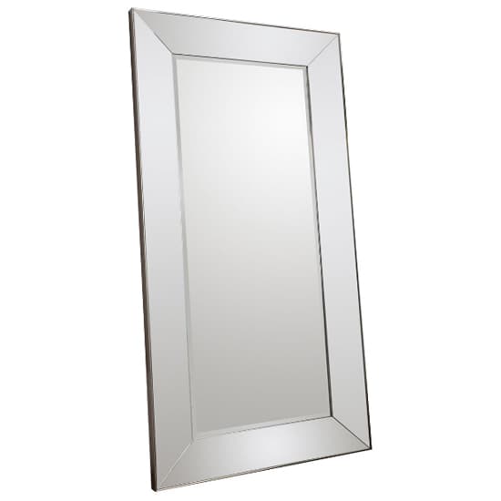 Vestal Rectangular Leaner Mirror In Silver Frame | Furniture in Fashion