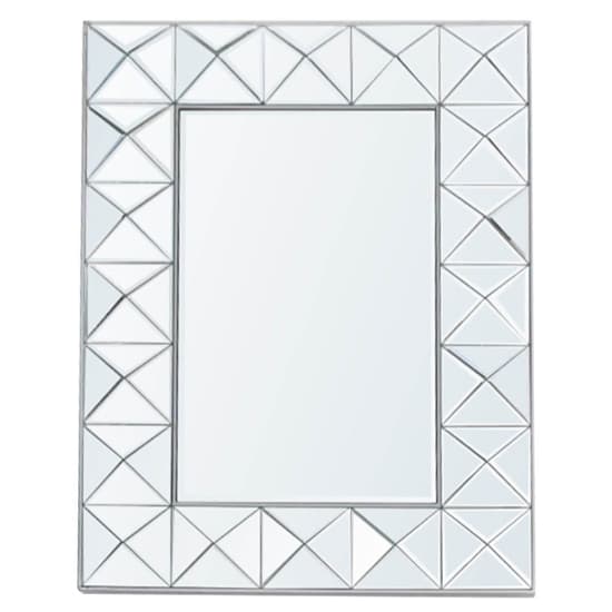 Vestal Wall Mirror Rectangular In White Wooden Frame | Furniture in Fashion