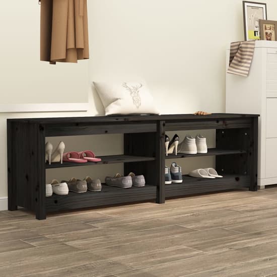Shoe storage bench black store