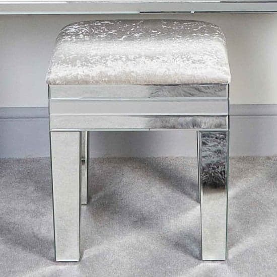 Grey mirrored stool store