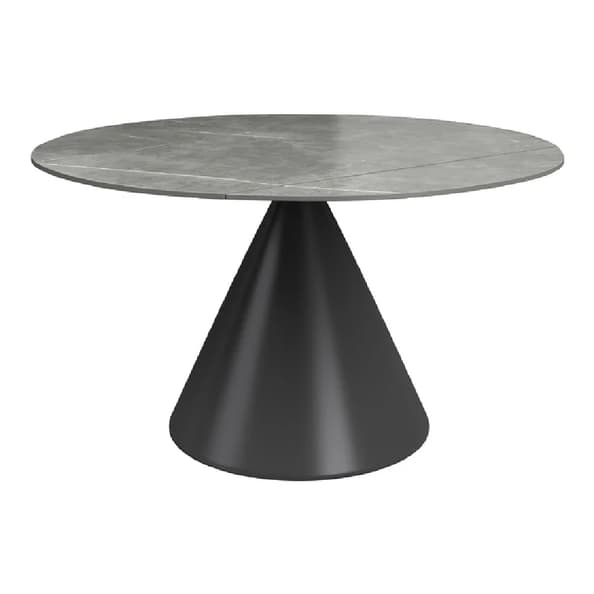 Aurora Ceramic Extending Dining Table In Matte Grey | Furniture in Fashion