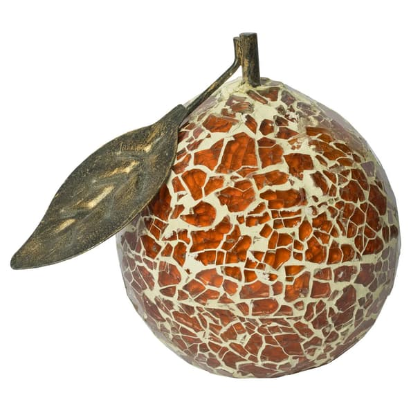 Clisson Decorative Mosaic Glass Orange Fruit In Orange