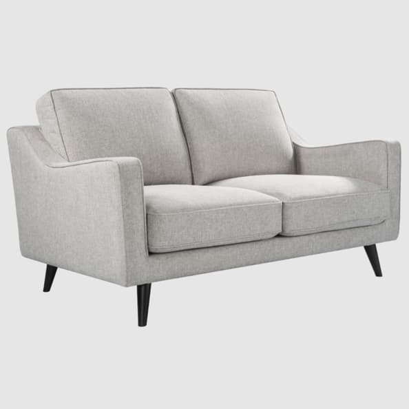Darby Fabric 2 Seater Sofa In Greige | Furniture in Fashion