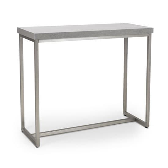 Delta Rectangle Console Table With Brushed Steel Base | Furniture in ...