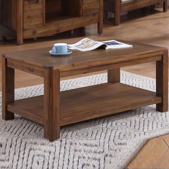 Monza Wooden Coffee Table In Walnut | Furniture in Fashion
