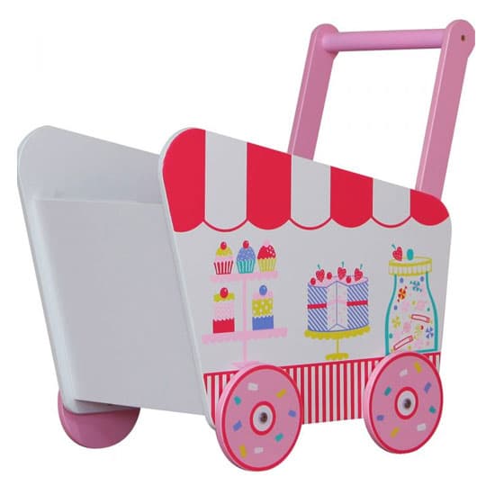 Patisserie Kids Push Along Toy Box In Pink | FiF