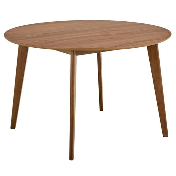 Reims Small Wooden Round Dining Table In Matt Walnut
