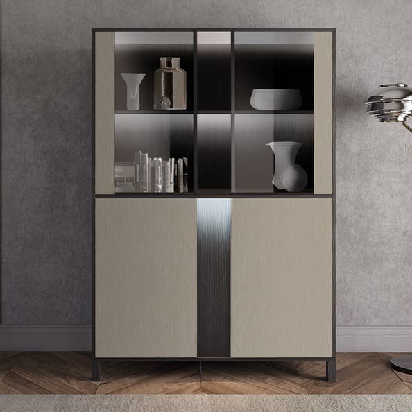 Venice High Gloss Display Cabinet 2 Doors In C… | Furniture in Fashion