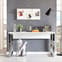 Sydney High Gloss Laptop Desk In White And Chrome Frame | Furniture in ...
