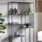 Alana Metal Open Display Shelving Unit In Matt Black | Furniture in Fashion
