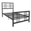 Burma Metal Single Bed In Black | Furniture in Fashion