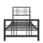 Burma Metal Single Bed In Black | Furniture in Fashion