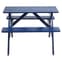 Beata Outdoor Wooden Kids Picnic Bench In Blue | Furniture in Fashion