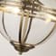 Coronet 3 Light Pendant Light In Antique Brass | Furniture in Fashion