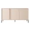 Davis Wooden Sideboard 3 Doors In Beige With LED | Furniture in Fashion