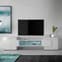 Nevaeh White High Gloss TV Stand With 2 Doors And LED Lights ...