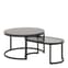 Salem Wooden And Glass Nesting Coffee Tables In Black | Furniture in ...