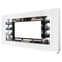 Salina High Gloss Entertainment Unit In White With LED Lighting ...