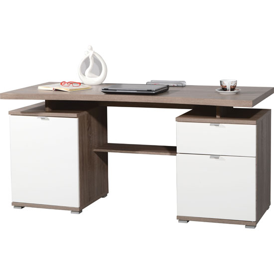 Lance Wooden Computer Desk in Dark Oak | Furniture in Fashion
