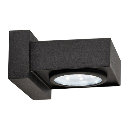 Single LED Black Outdoor Wall Light 20770 Furniture in
